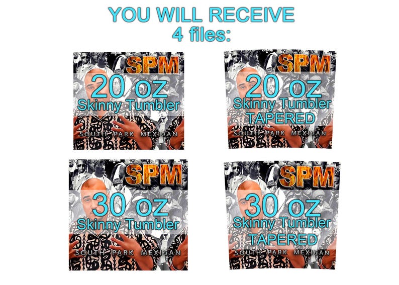 SPM Tumbler Png South Park Mexican Designs PNG L Skinny Tumbler 20 Oz L ...