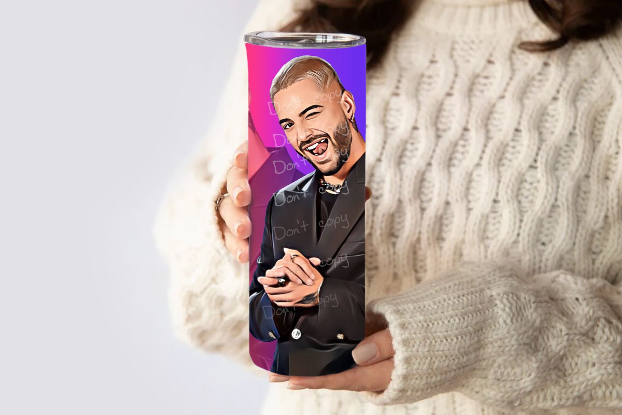 Maluma Tumbler Wrap PNG Seamless Sublimation Designs PNG L Skinny ...