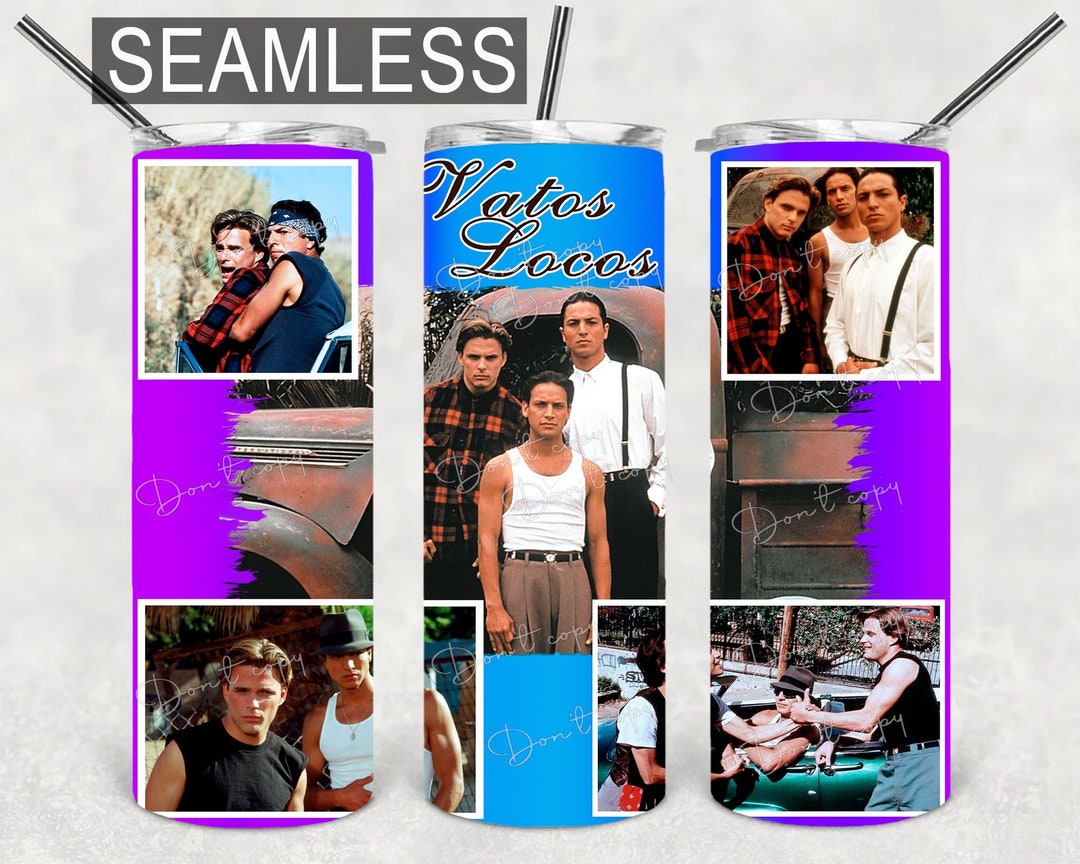 Vatos Locos PNG Tumbler Wrap 20 Oz Straight, Seamless Sublimation ...