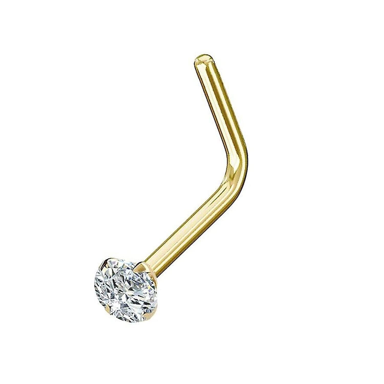 Tiny Nose Stud Sterling Silver CZ Nose Stud Mini Micro Nose Stud 1.5mm ...