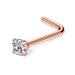 Tiny Nose Stud Sterling Silver CZ Nose Stud Mini Micro Nose Stud 1.5mm ...