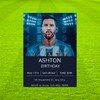 Messi Birthday Invitation, Messi Invite, Argentina Soccer Theme ...