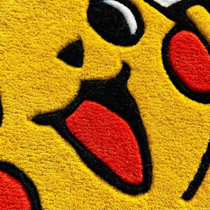 Pikachu Rug Hand-tufted 100% Wool Handmade Area Rug Carpet for Home ...