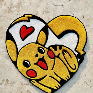 Pikachu Rug Hand-tufted 100% Wool Handmade Area Rug Carpet for Home ...