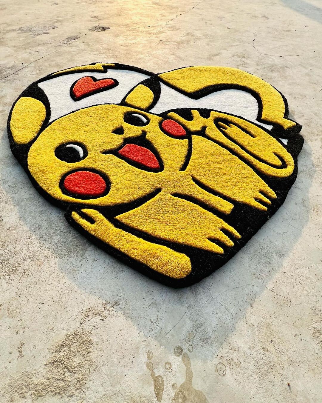 Pikachu Rug Hand-tufted 100% Wool Handmade Area Rug Carpet for Home ...