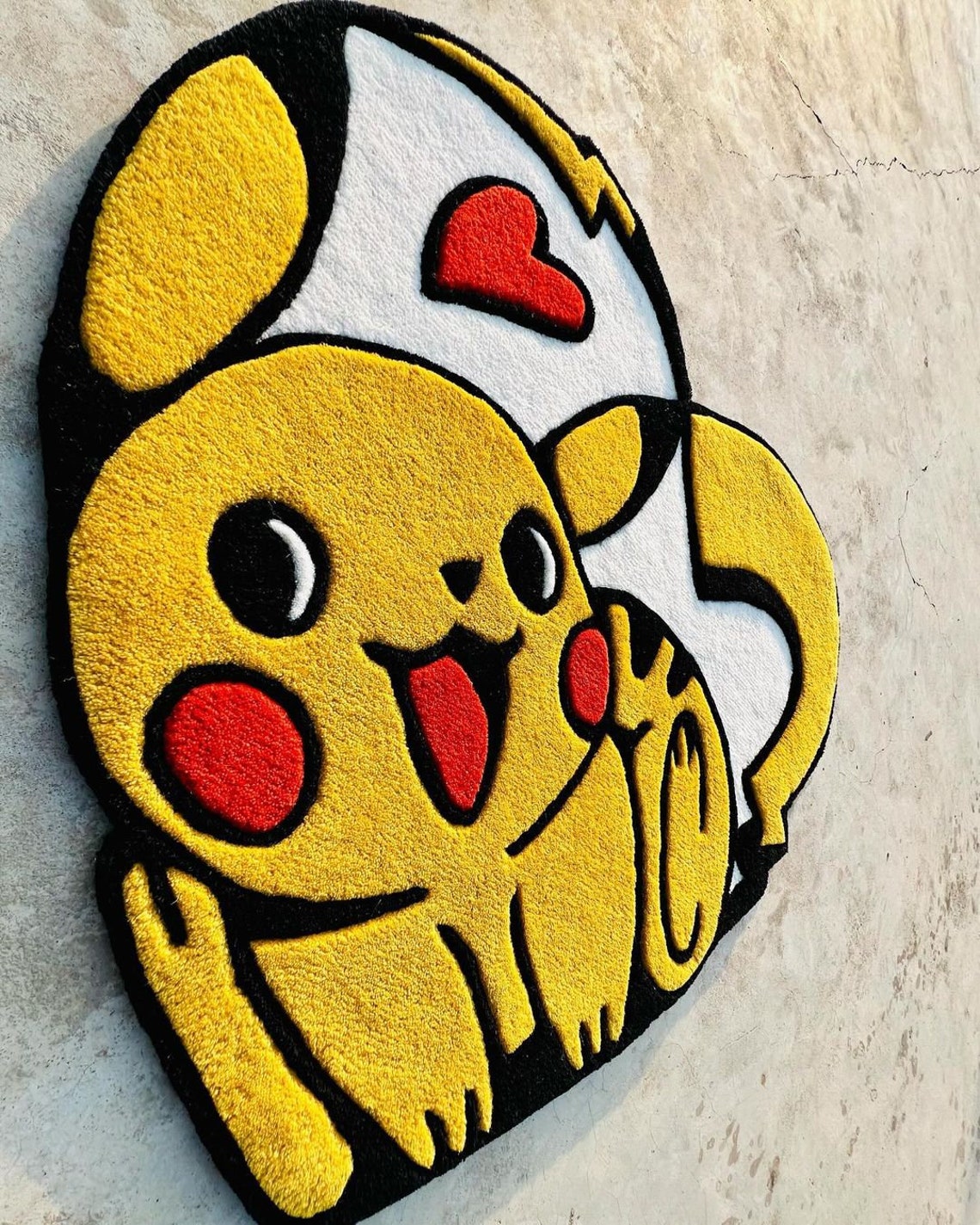 Pikachu Rug Hand-tufted 100% Wool Handmade Area Rug Carpet for Home ...