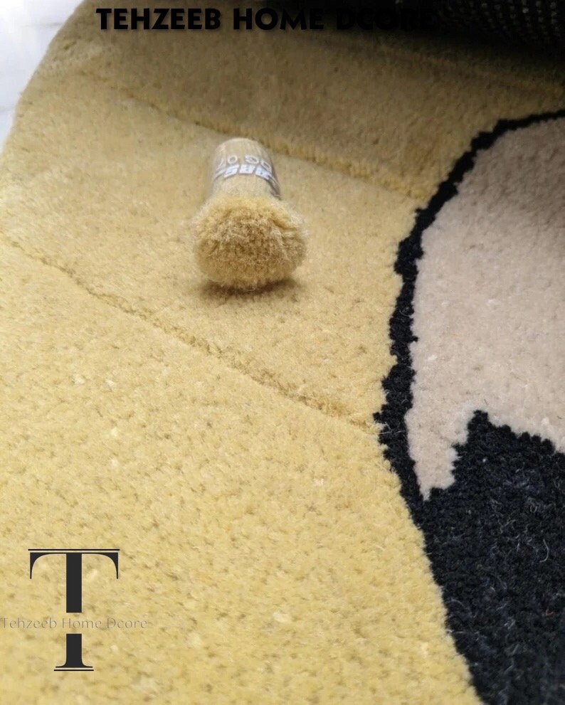 Irregular Shaped Snake Tuft Rug Wool Area Rug Animal Rug Handmade Area ...