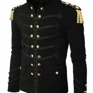 Sblmstore Handmade Gothic Military Vintage Style Jacket Coat Autumn ...