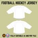 Jersey Hockey Football Template Streetwear Playing Vector Ai Editable ...