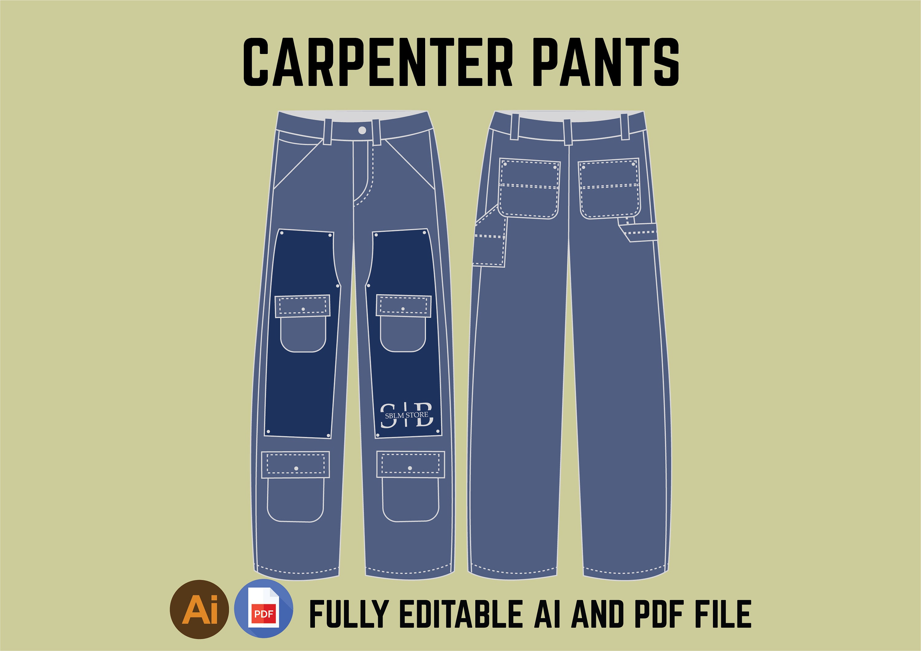 Premium Carpenter Pants Durable Workwear Trousers for Men Functional ...