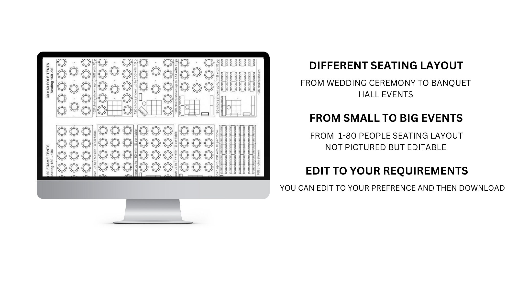 80-page EVENT PLANNER Complete Bundle Mood Board and Seating Layout ...