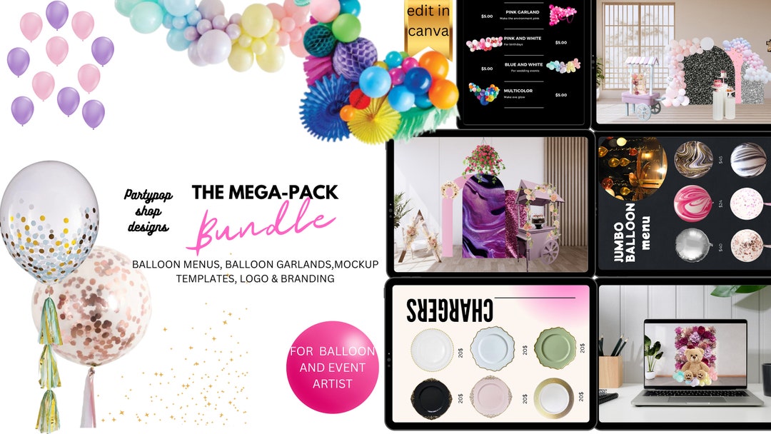 THE MEGAPACK BUNDLE Png Svg Party Pack for Event Stylists - Etsy