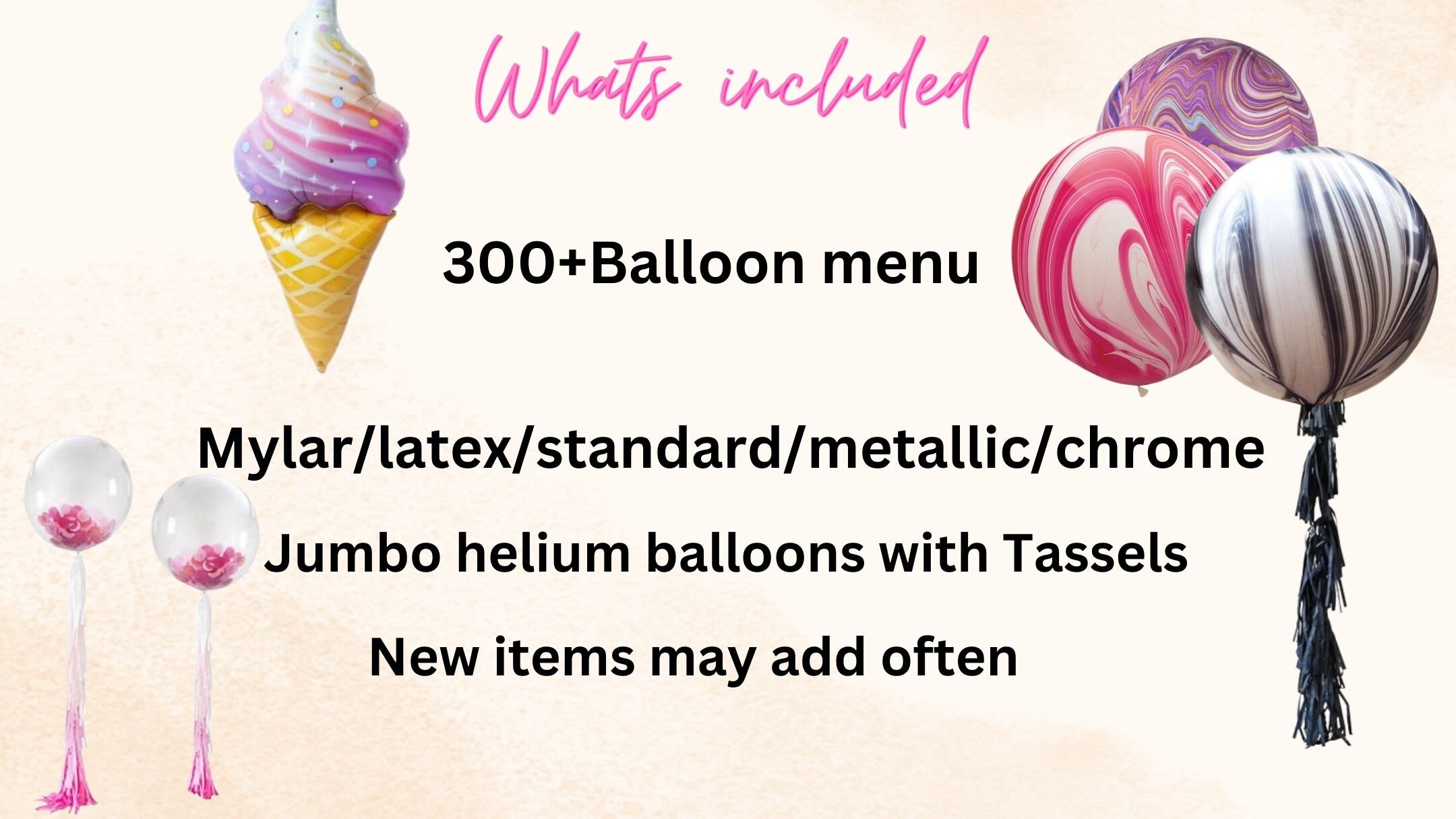 300 Colors Balloon Mockup Colors and Bid Balloons Chart - Etsy