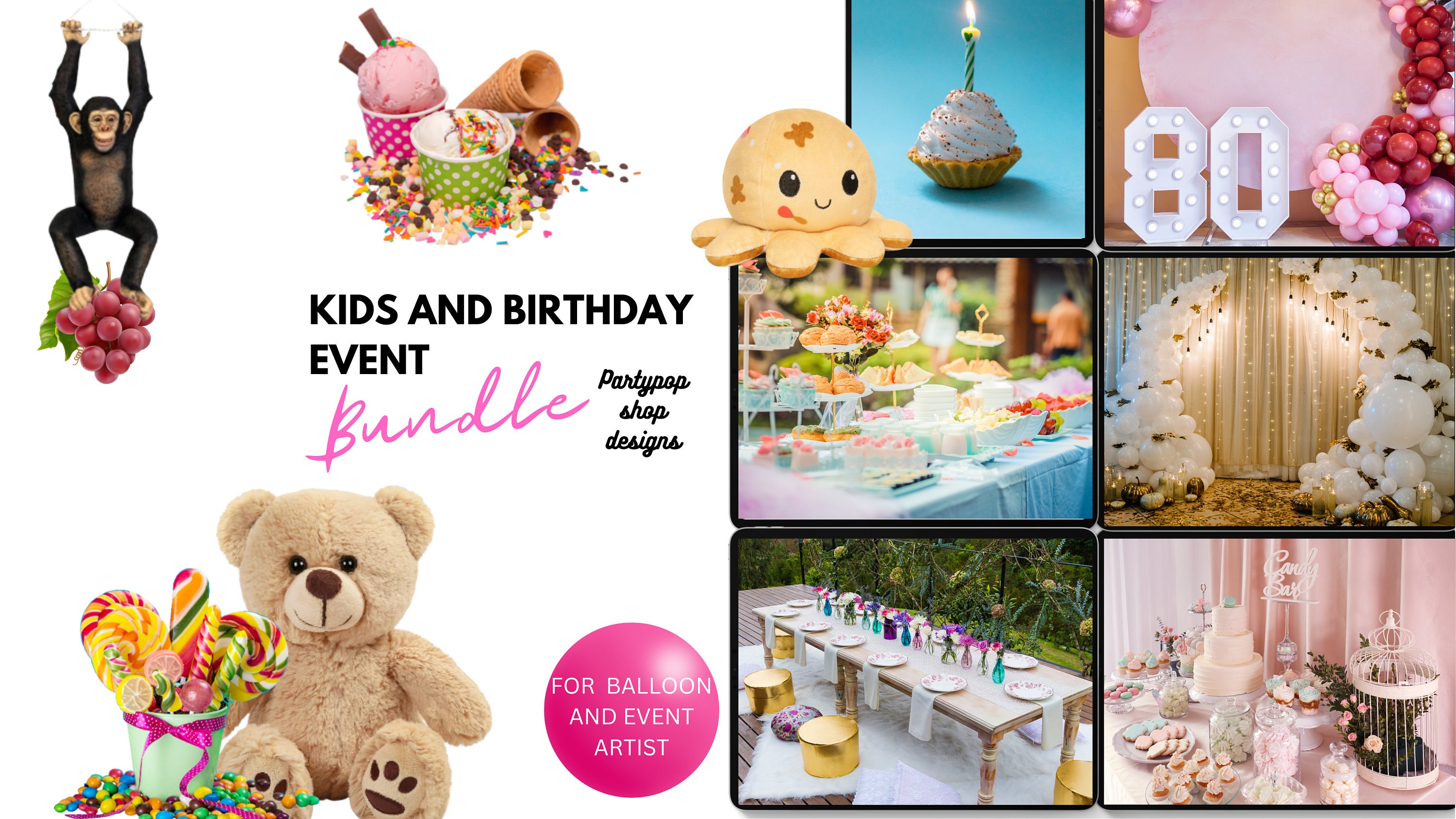 Kids Event Plan Event Styling Event Mockup Event Planning - Etsy