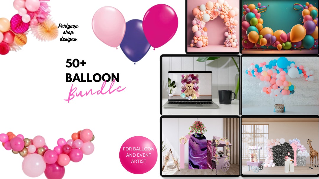 50 Colors Balloon Mockup Color Chart BUNDLE Balloon Mockup - Etsy