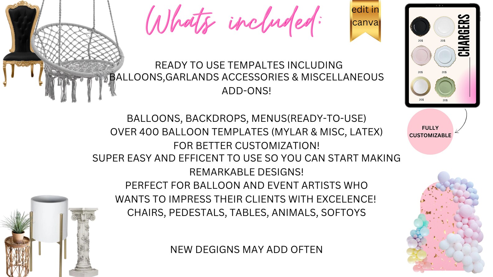 EVENT BASH BUNDLE, Png Svg Party Pack for Event Stylists, Graphic ...