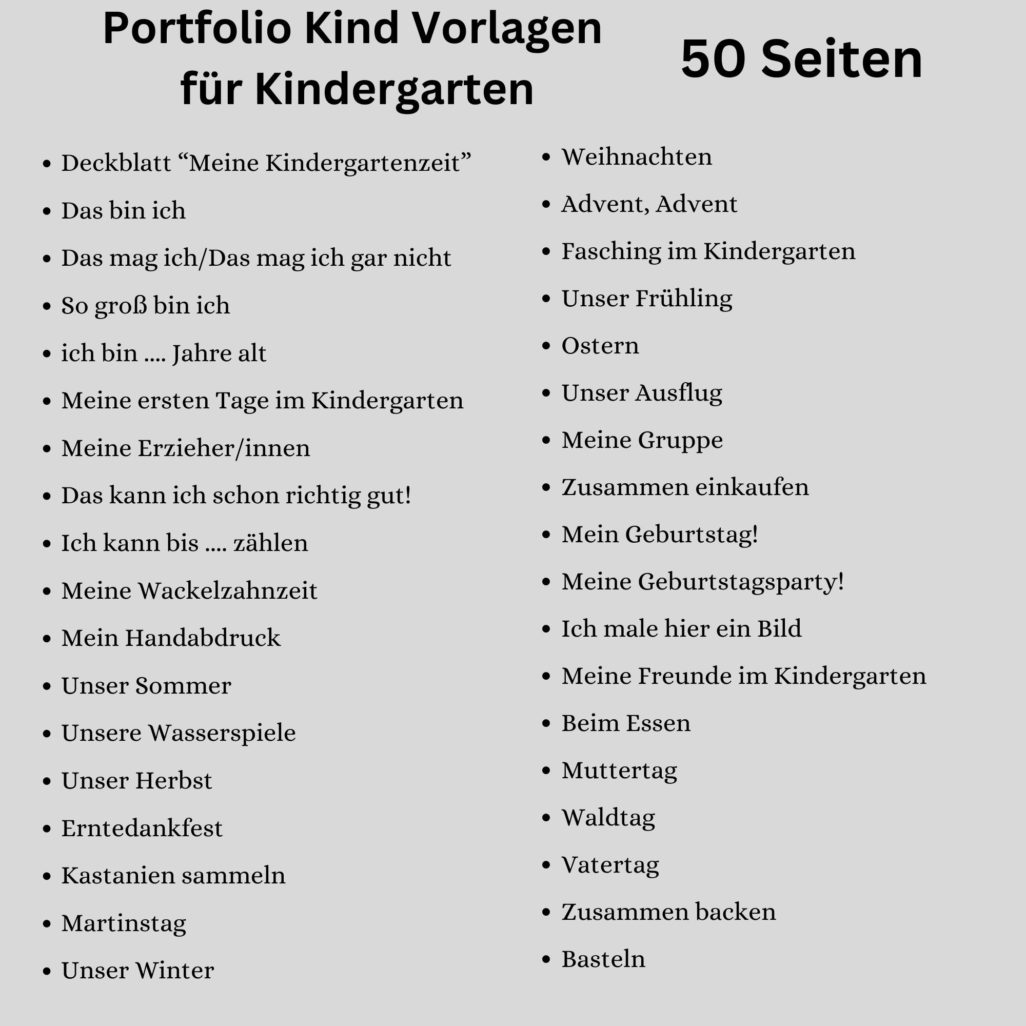 Portfolio Child Templates | Print Template | Kindergarten, Crèche, Day ...
