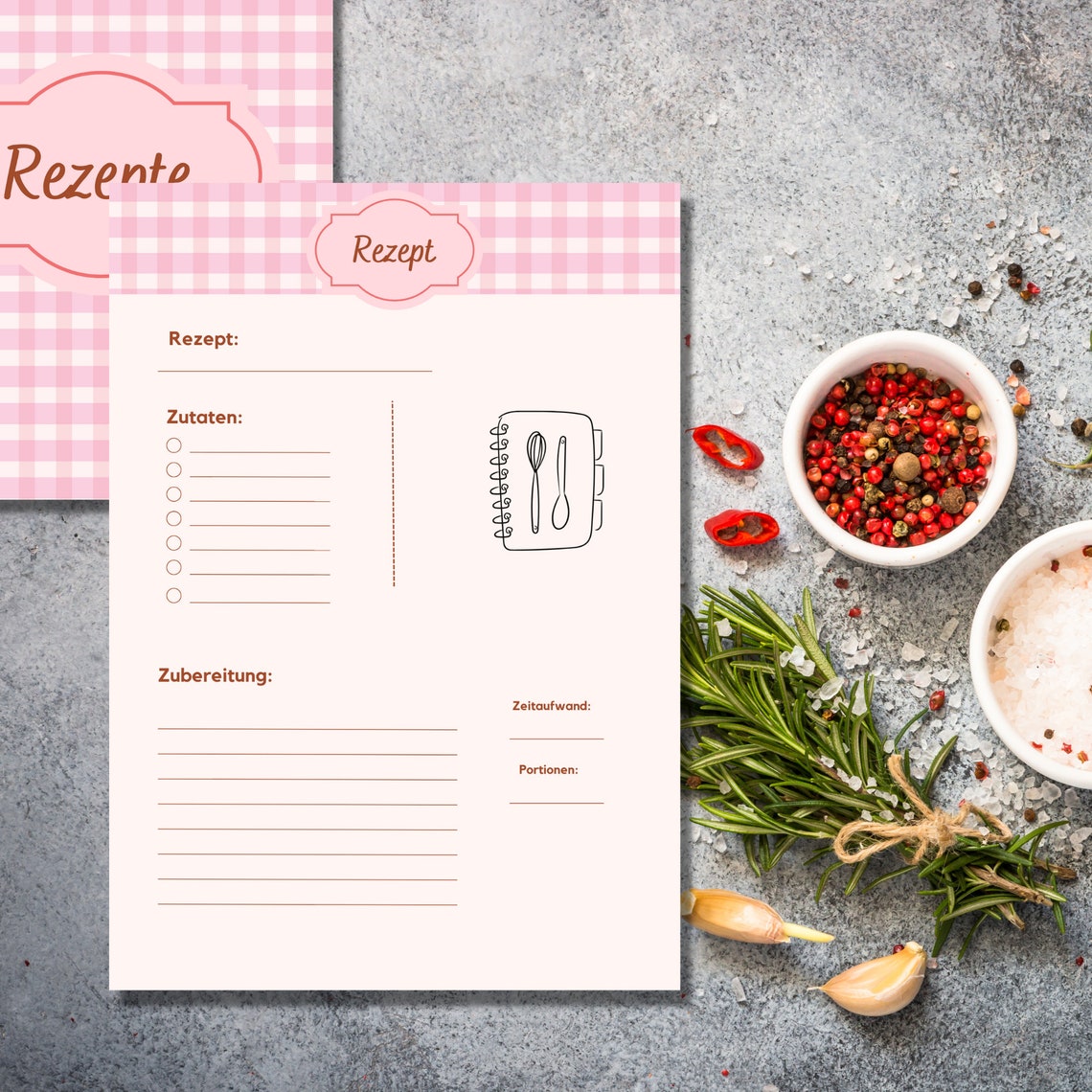 Printable Recipe Book Template | Recipe Sheets | 7 Pages | PDF Template ...
