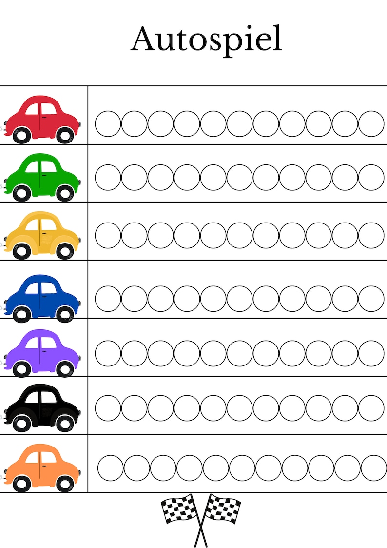 Bingo for Children | Printables | Car Bingo | Game Idea for Children in ...