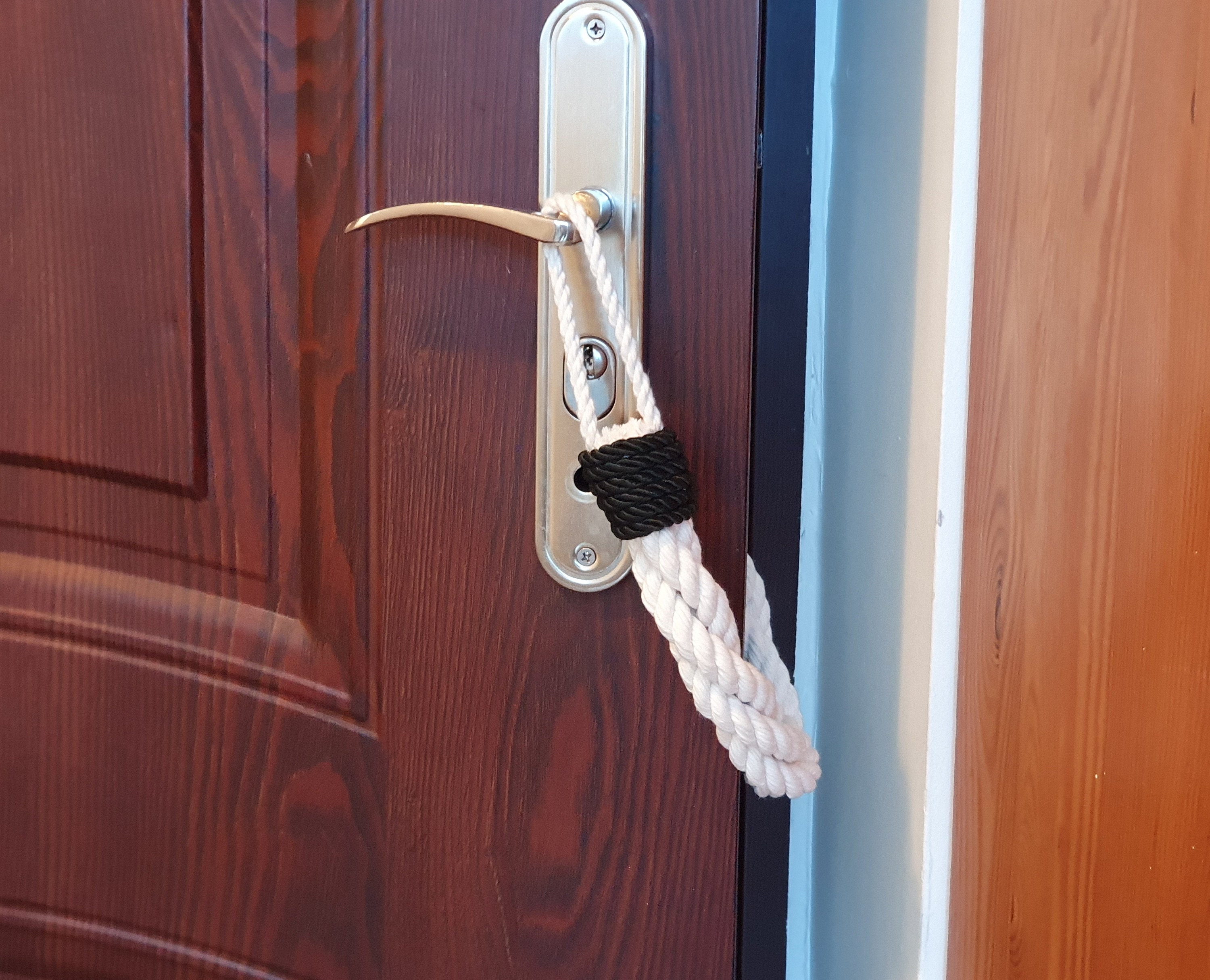 Door Protection..white Cotton Rope..door Animal Stopper..door Stopper ...