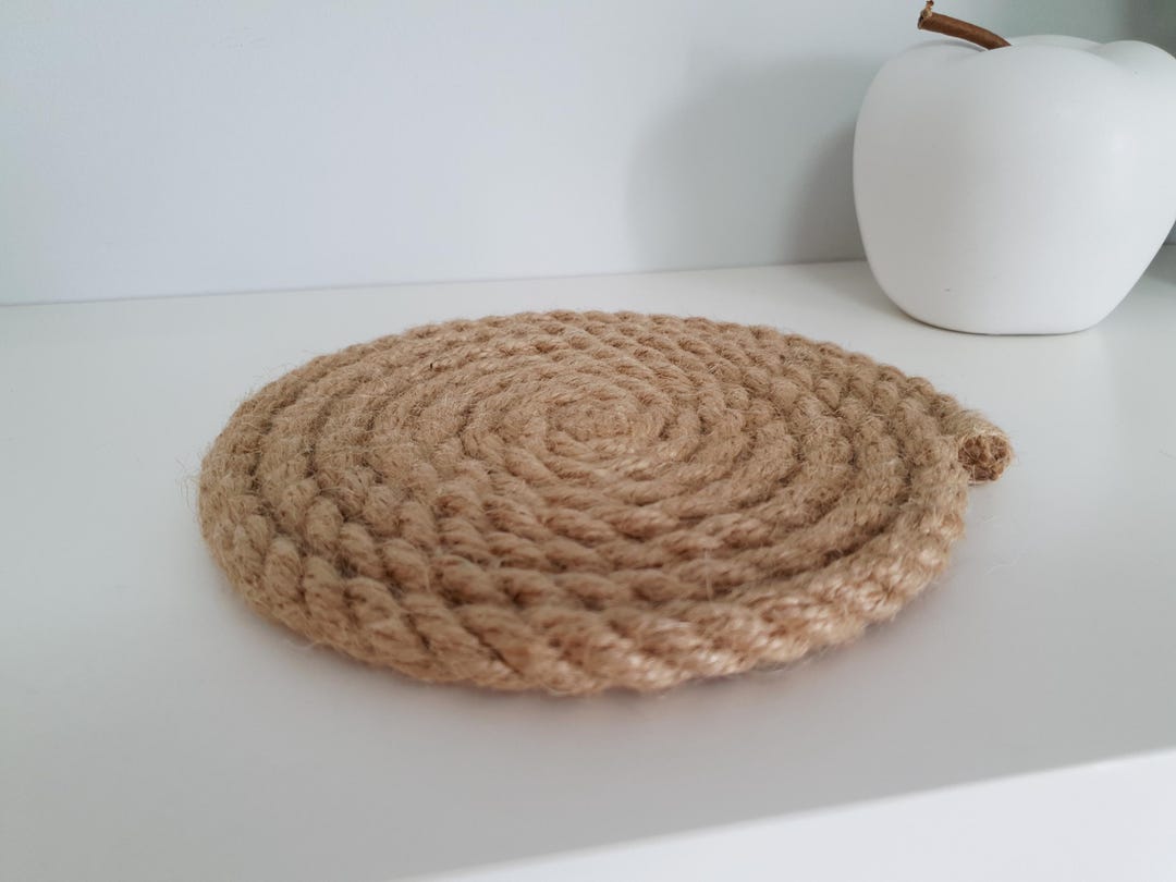 Set of Round Rope Mats 5 Jute Stands Jute Rope Mat - Etsy