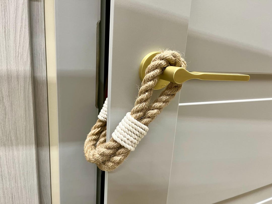 Handmade Jute Rope Door Stopper: Nautical Decor, Door Protection - Etsy