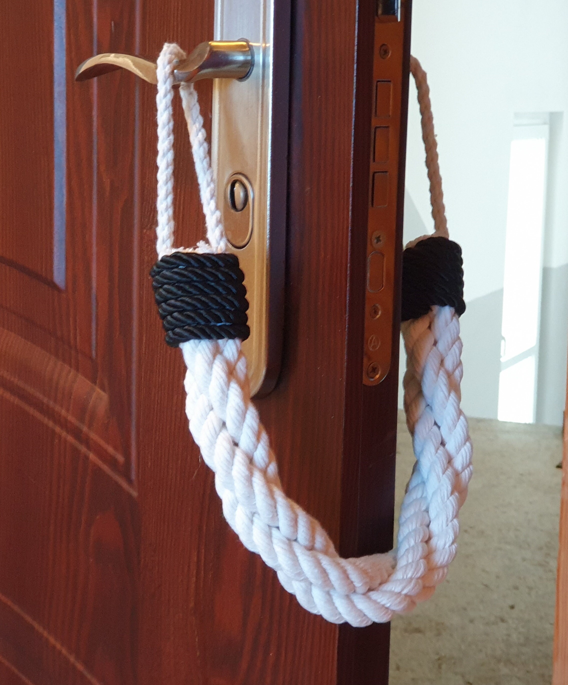 Door Protection..white Cotton Rope..door Animal Stopper..door Stopper ...