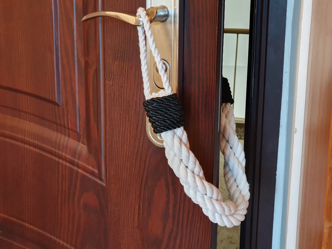 Door Protection..white Cotton Rope..door Animal Stopper..door Stopper ...