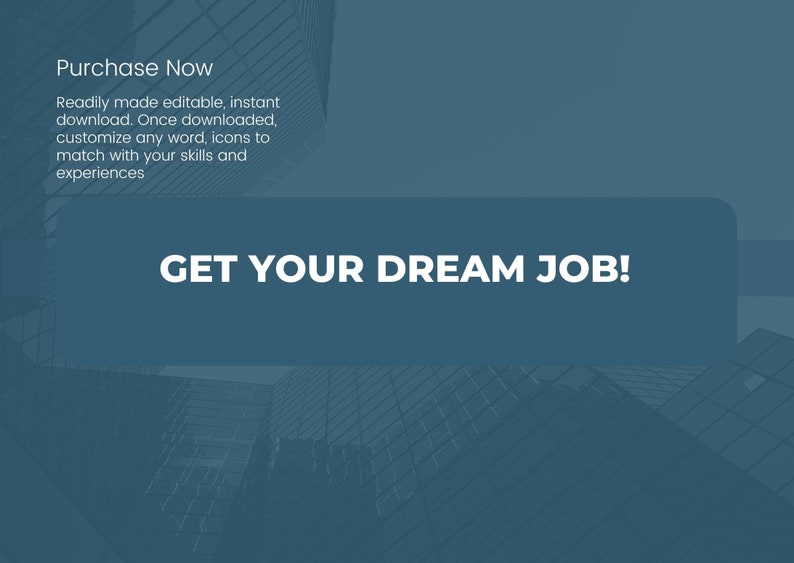 2 Page Resume Template Professional Clean Simple Minimalist CV Template ...