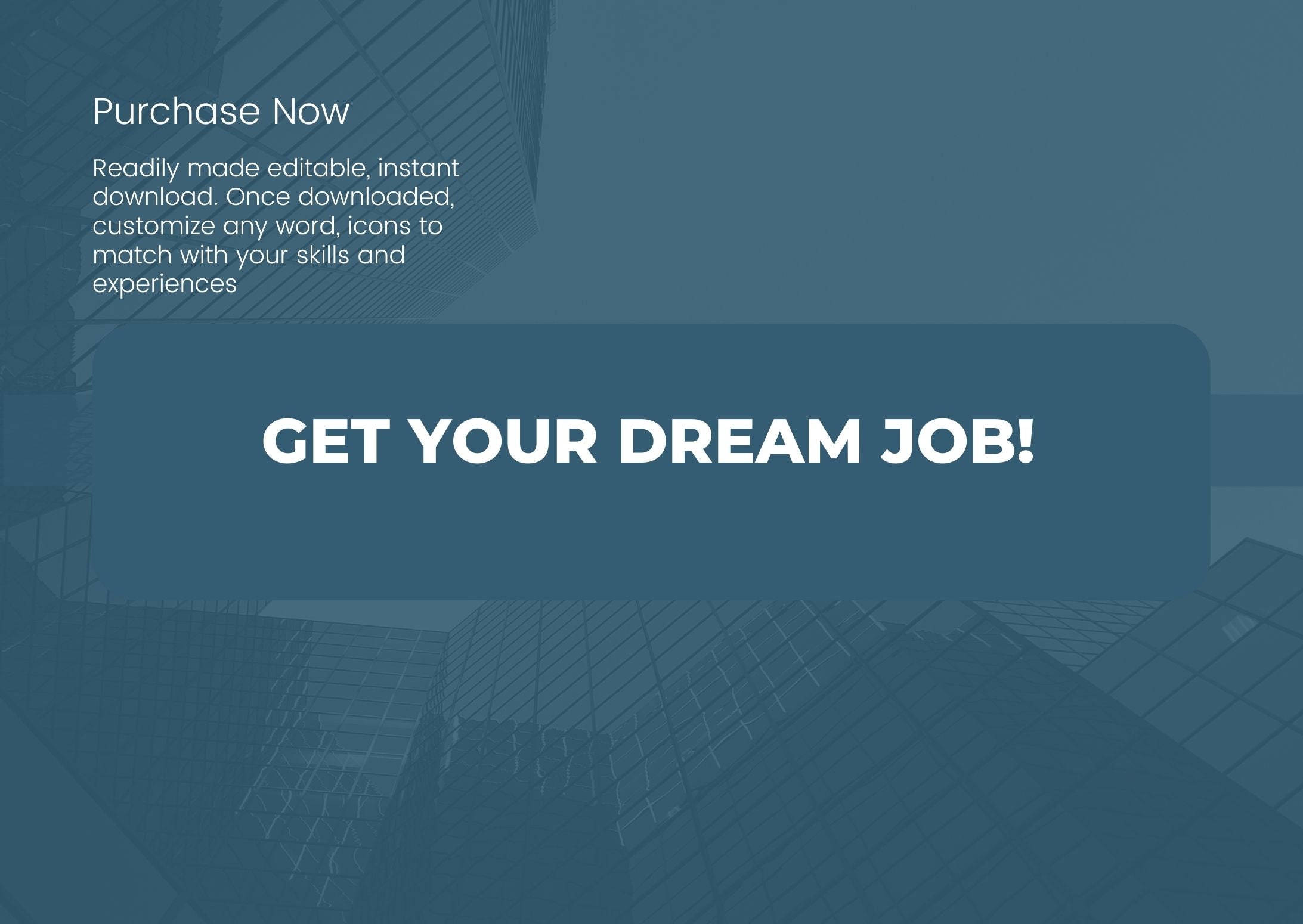 2 Page Resume Template Professional Clean Simple Minimalist CV Template ...