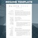 2 Page Resume Template Professional Clean Simple Minimalist CV Template ...