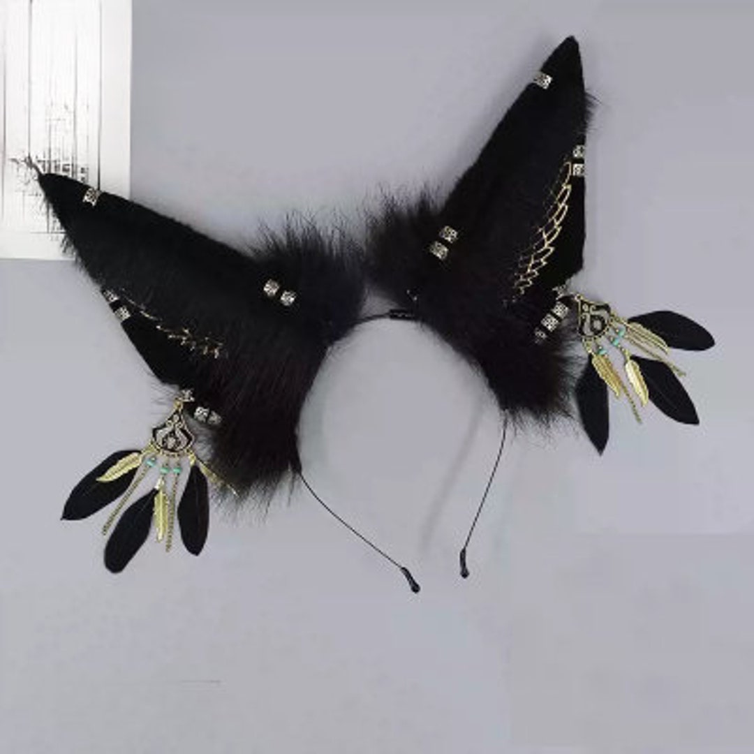 Temple of Anubis Beast Ear-simulation Hand Cat Ear-hair Band Clip-wolf ...