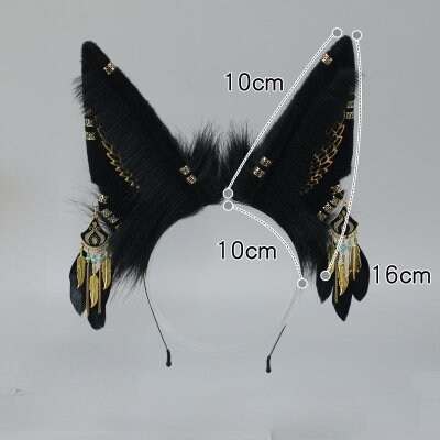 Temple of Anubis Beast Ear-simulation Hand Cat Ear-hair Band Clip-wolf ...