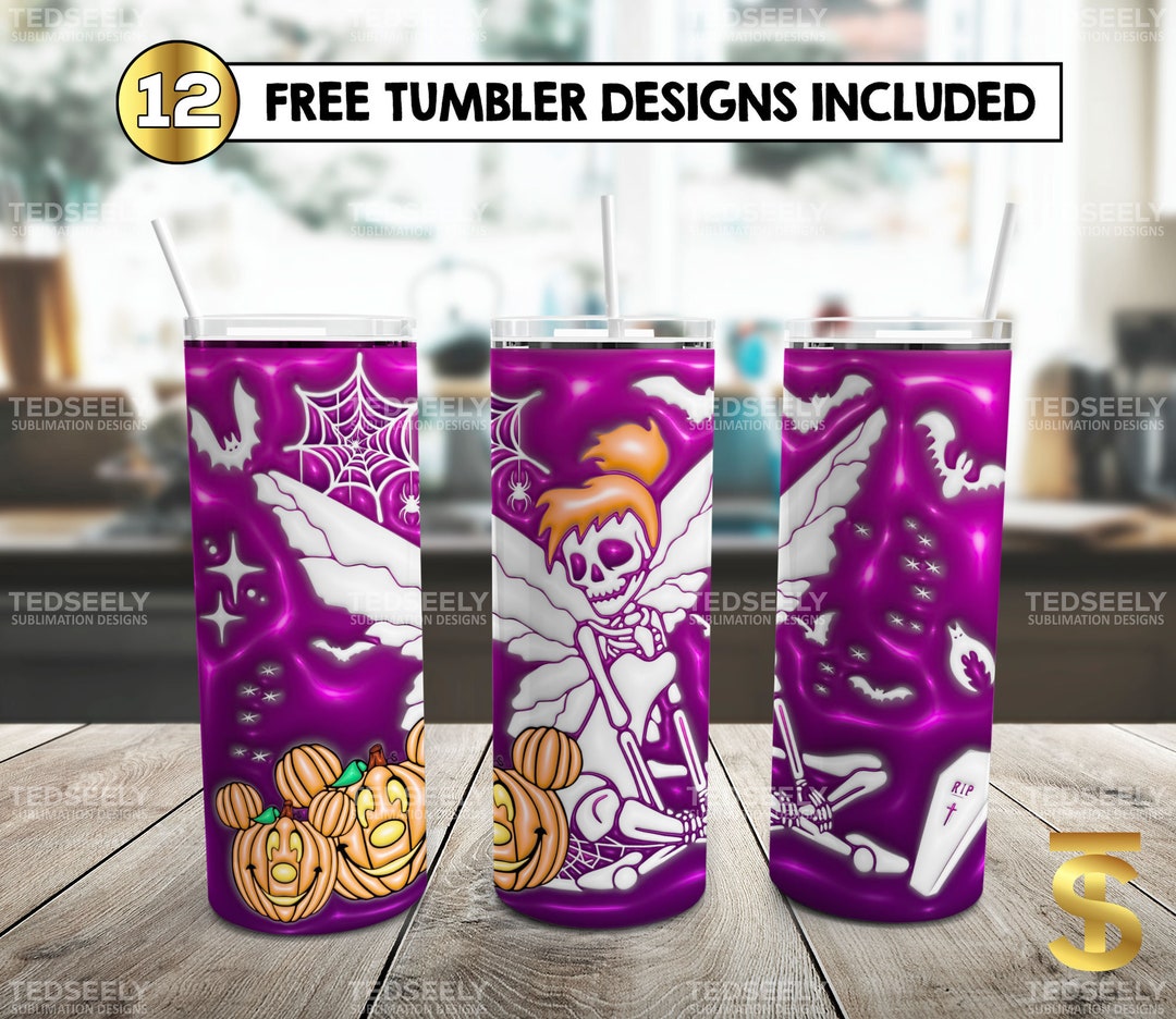 Princess Inflated Puff Skinny Tumbler 20 Oz Sublimation Design - Etsy