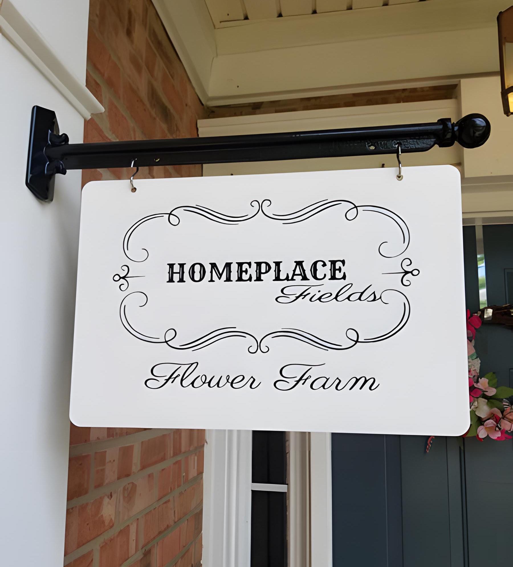 Custom Metal Blade Sign: Double Sided, Outdoor Business Logo - Etsy