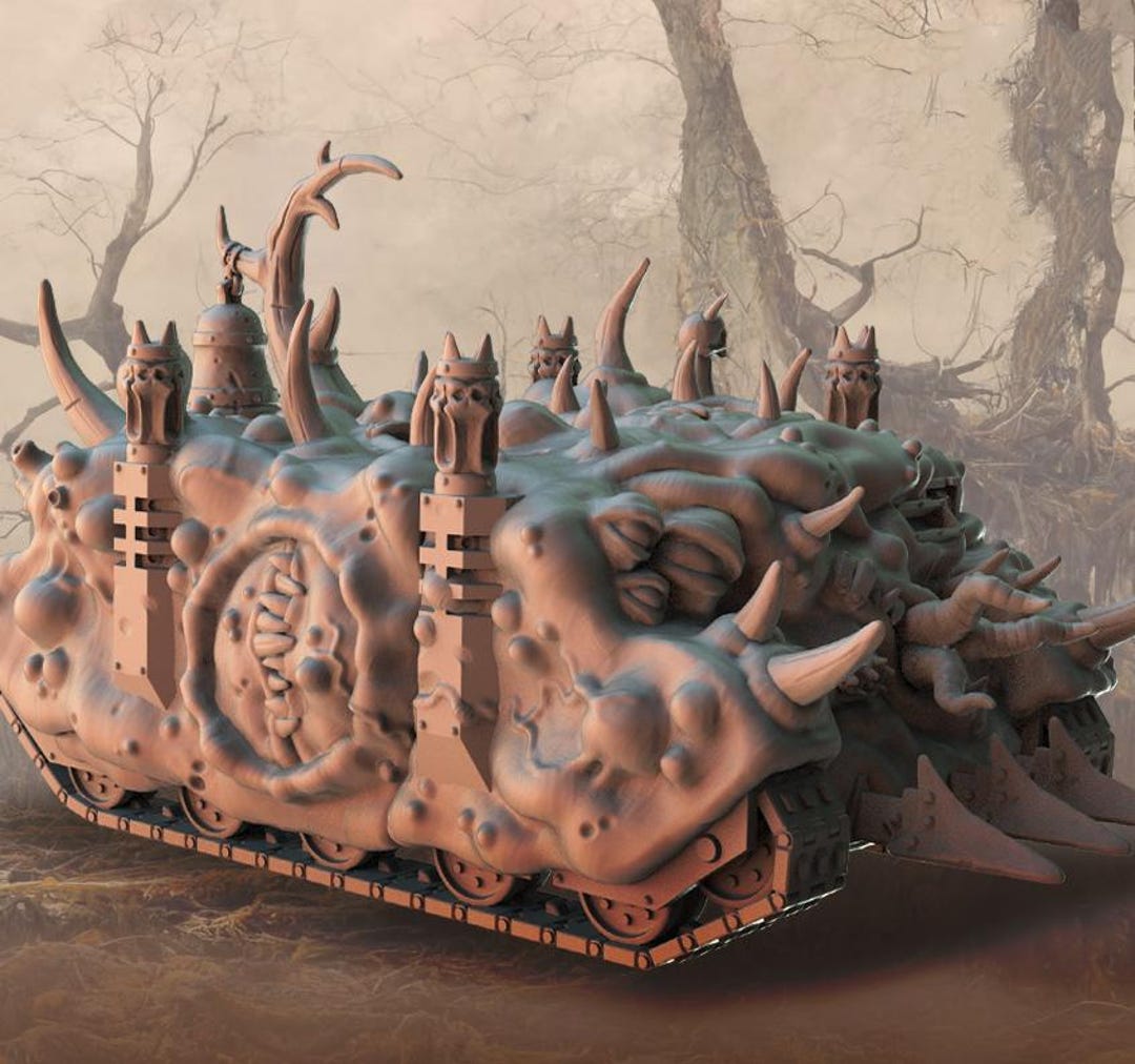 Decay Legion-corrupted Rhino/troop Transport-highly Detailed Resin ...