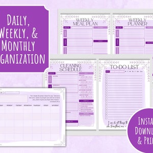 Christian Printable Bundle Christian Planner Faith Planner - Etsy
