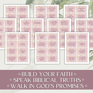 Christian Affirmations Printable Affirmation Cards Daily Affirmations ...