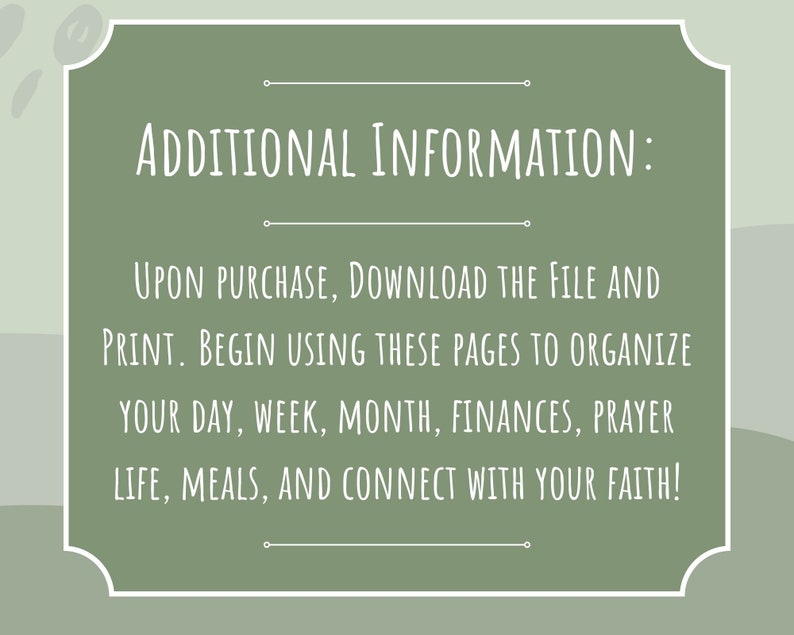 Christian Planner Faith Based Planner Christian Printable Christian ...
