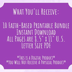 Christian Printable Bundle Christian Planner Faith Planner - Etsy