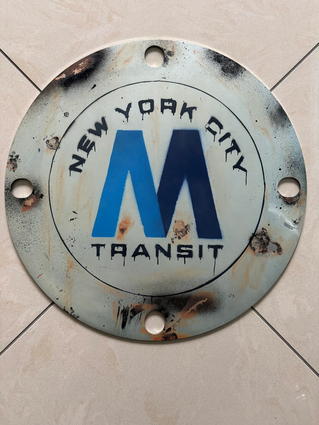 New York Subway Transit Sign - Etsy