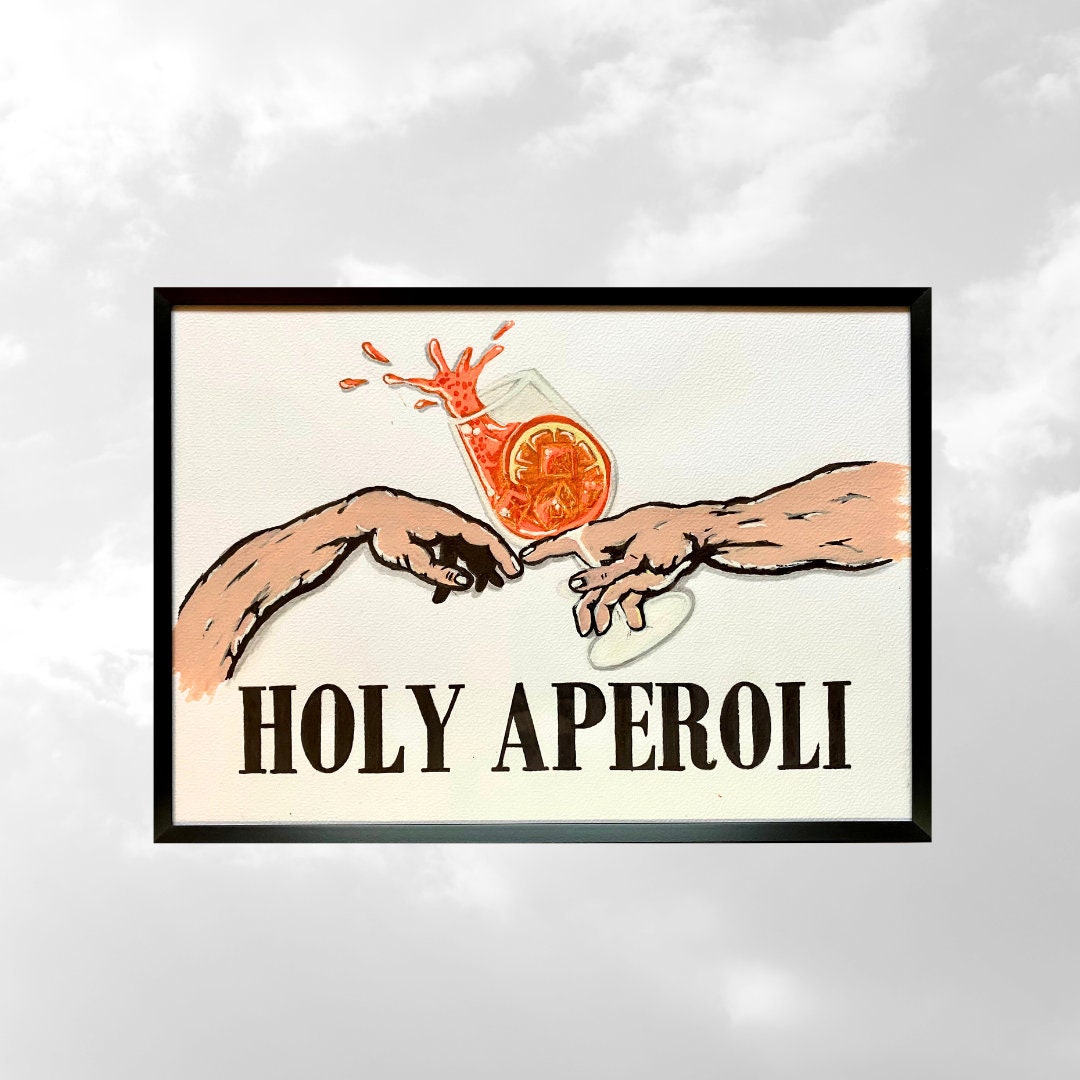 Aperol Spritz Holy Aperoli Popart - Etsy