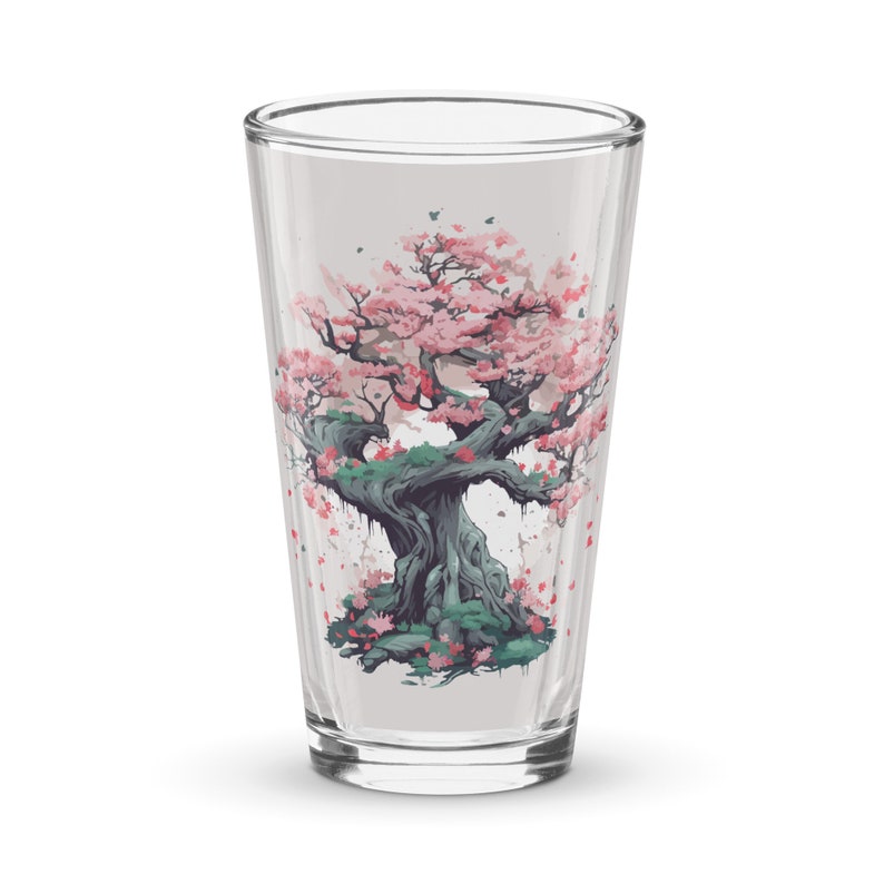 Cherry Blossom Wisdom Tree Custom Designer Shaker Pint Glass - Etsy