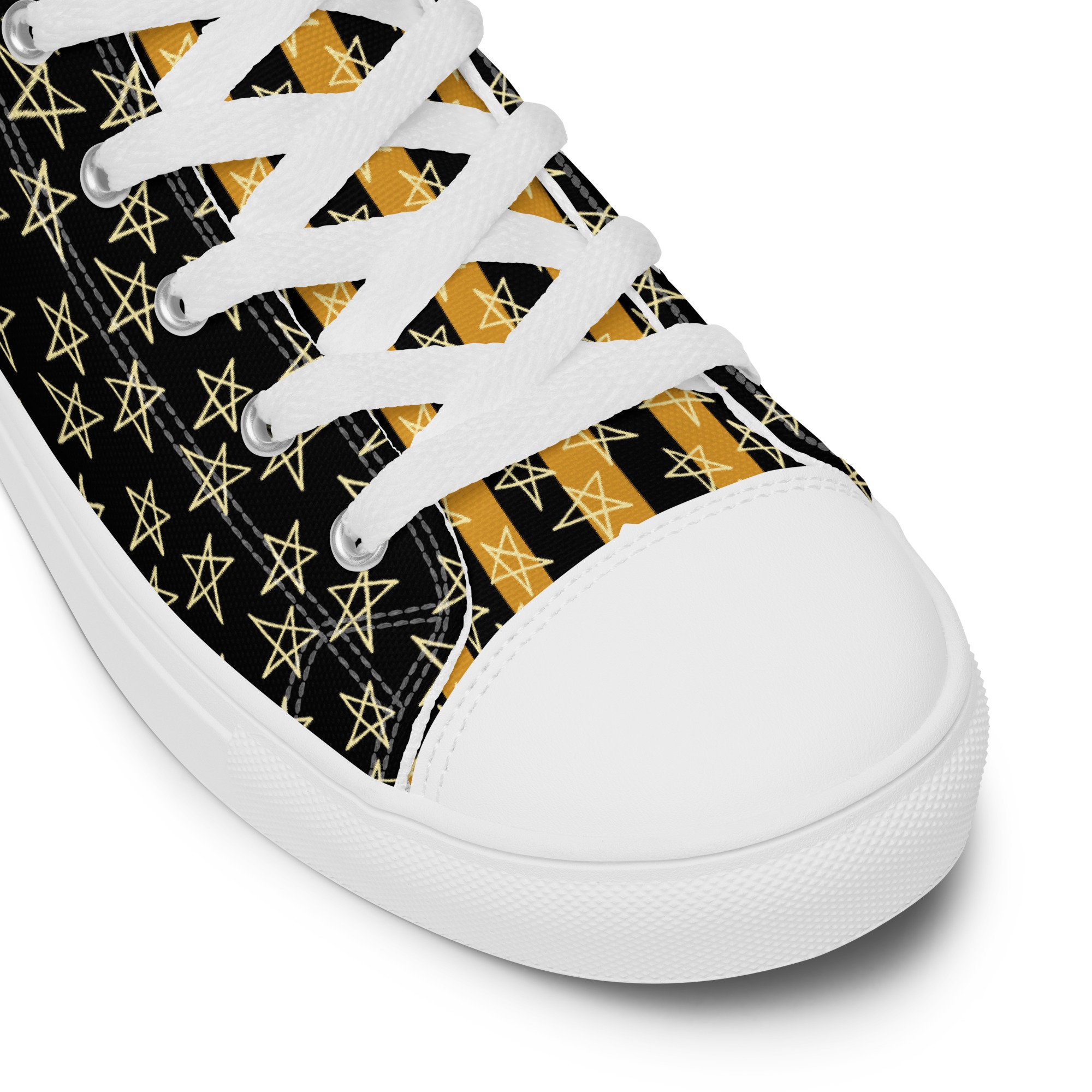 GANG-STARR Melting Smiley Designer Luxurious Men’s High Top Canvas ...