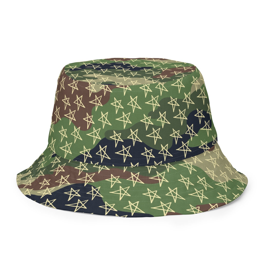 Ms. Hollywood BMF Camo Reversible Bucket Hat - Etsy