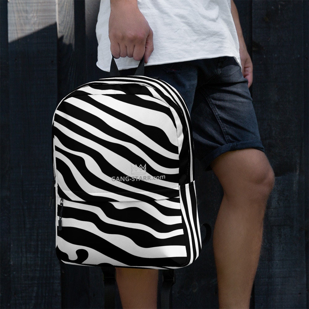 GANG-STARR Zebra Skater Cool Custom Backpack - Etsy