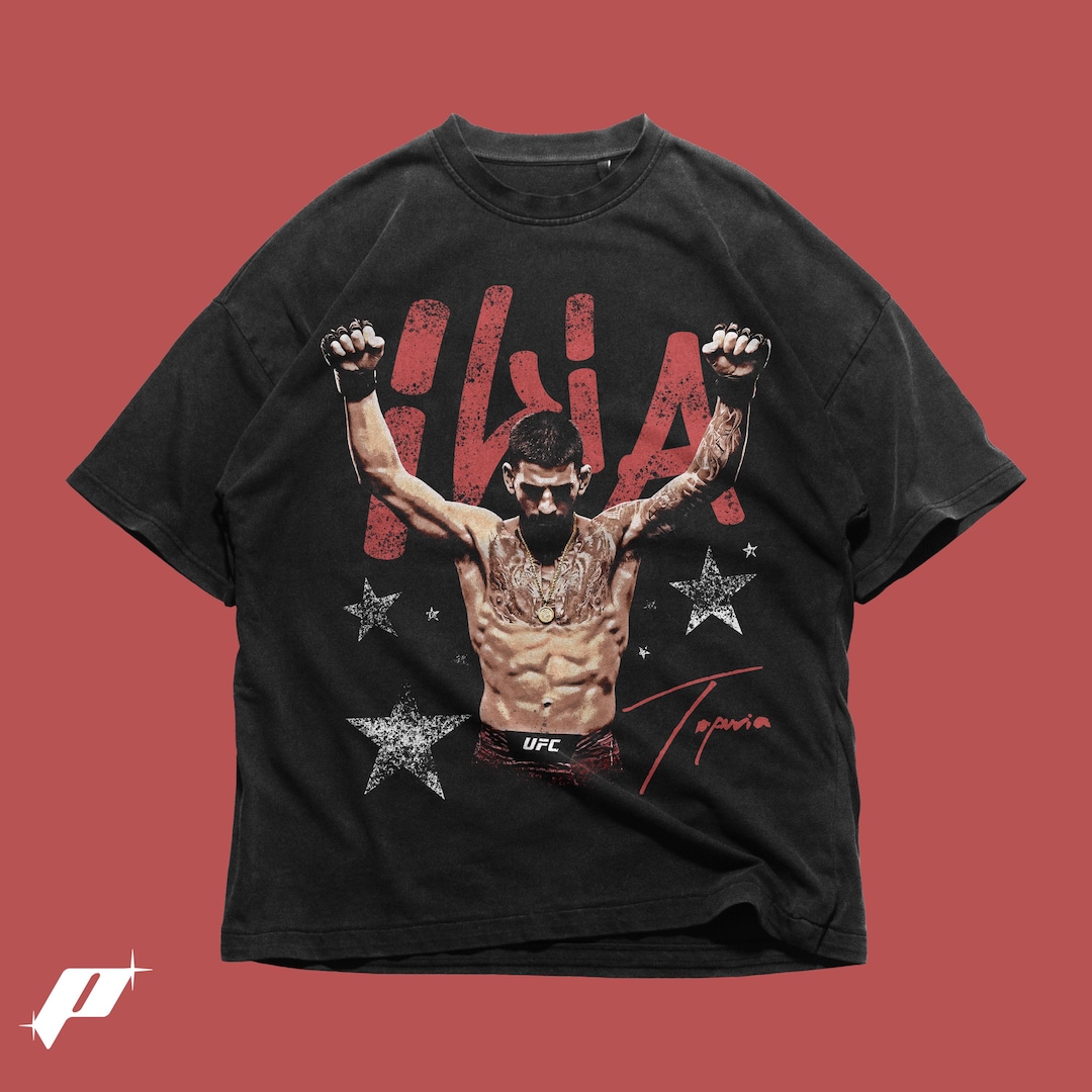 Ilia Topuria T-shirt | Ilia Topuria High Quality T Shirt | UFC Fan El ...