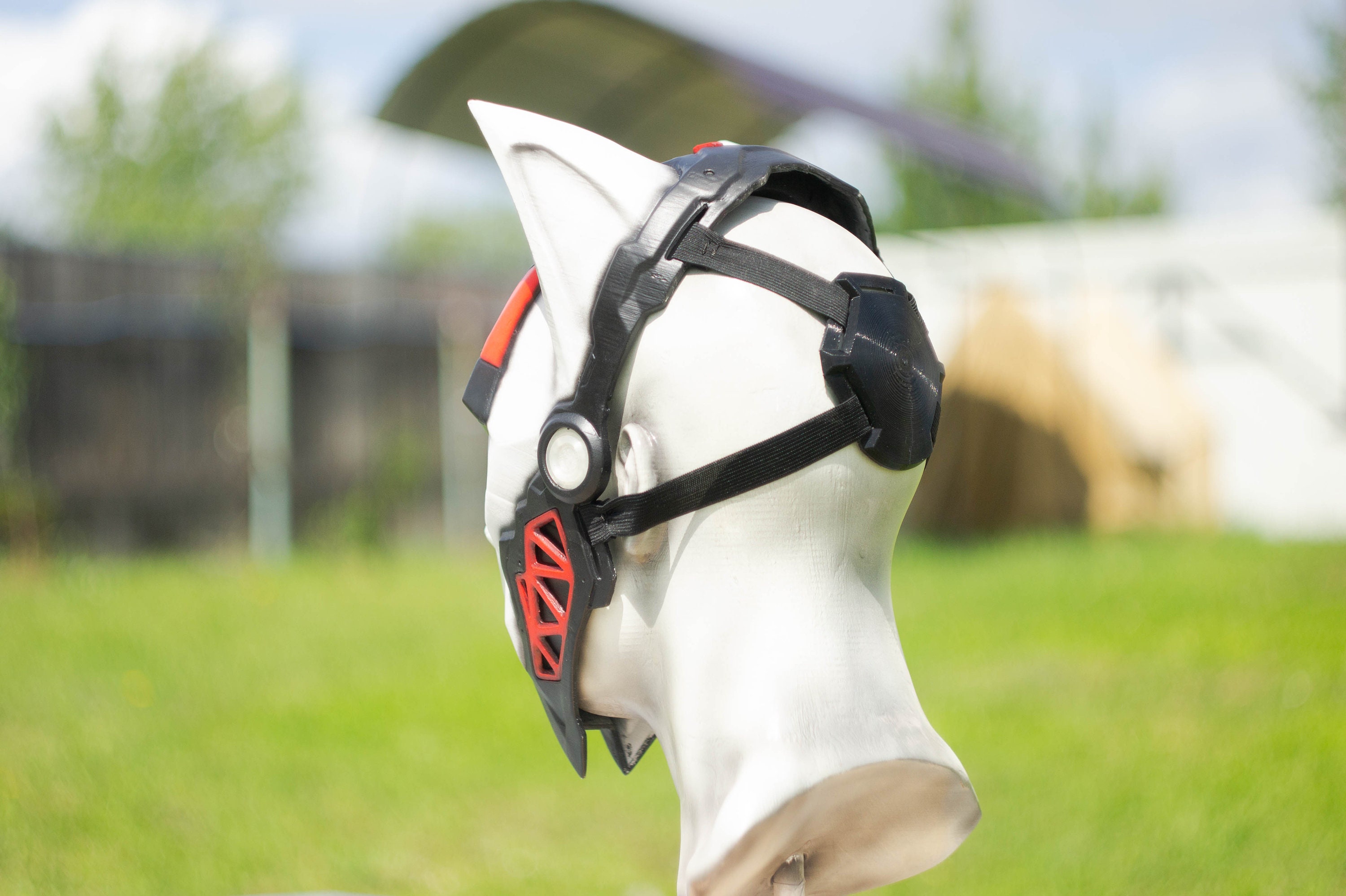 Cyber Cat Mask, Cybercat Mask, Cosplay Sci-fi Mask, Cyberpunk Mask for ...