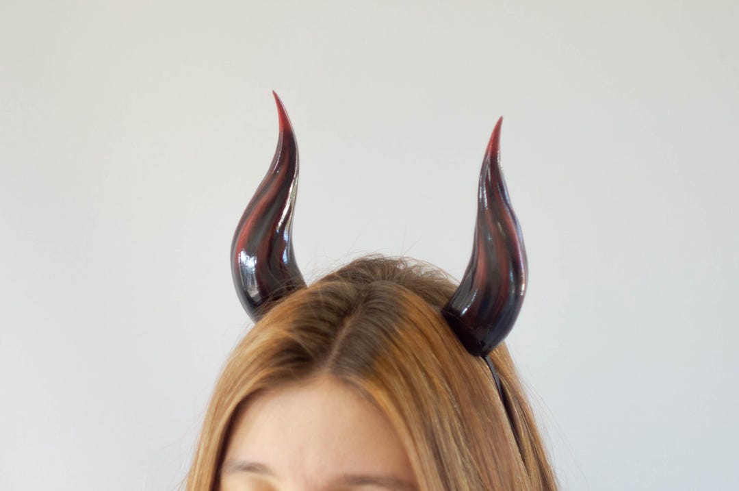 Small Devil Horns, Lightweight 3d Printed Headset Accessories ...