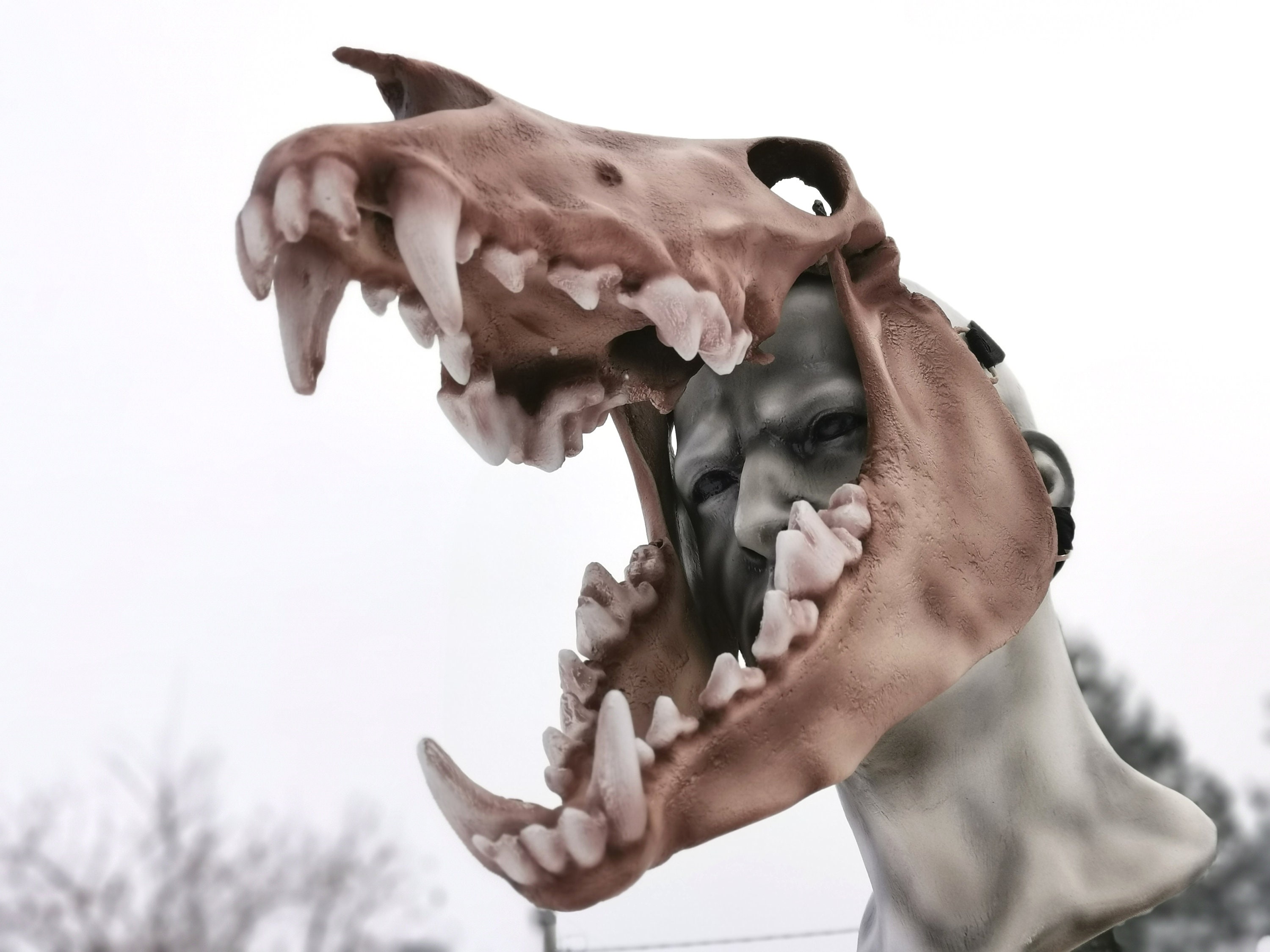 Wendigo Big Head Mask, Wendigo Mask Realistic Face Mask, Horror Mask ...